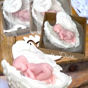 Hand Crafted | Bath & Body | Baby Angel Soap Box Present Baby Shower ...